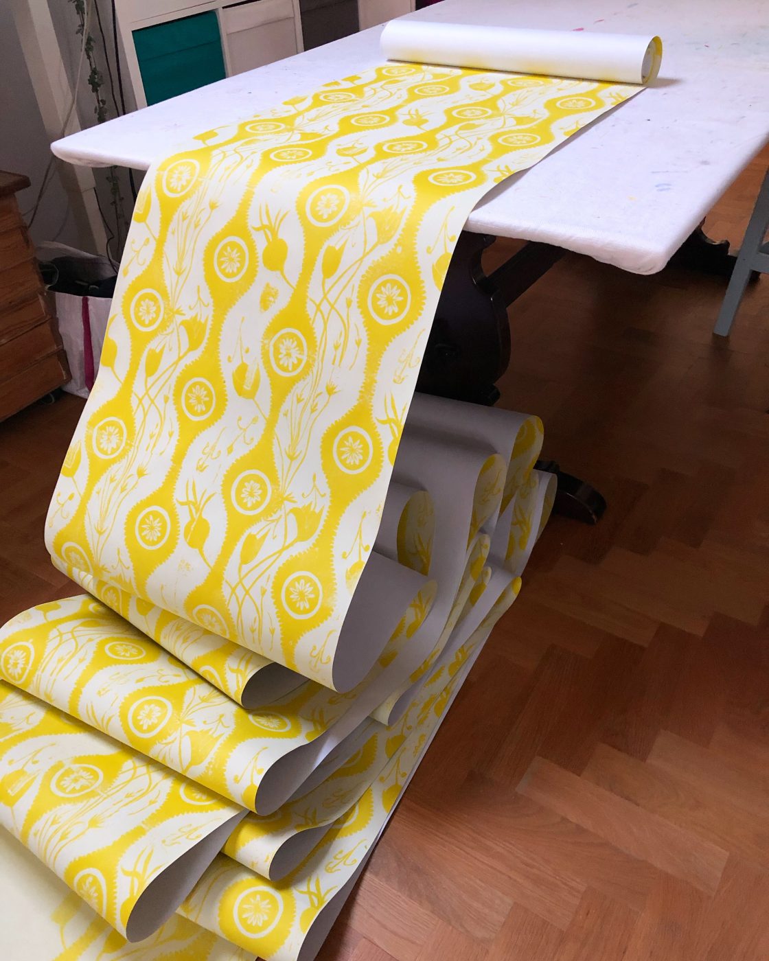 The Process | Creating hand printed wallpaper